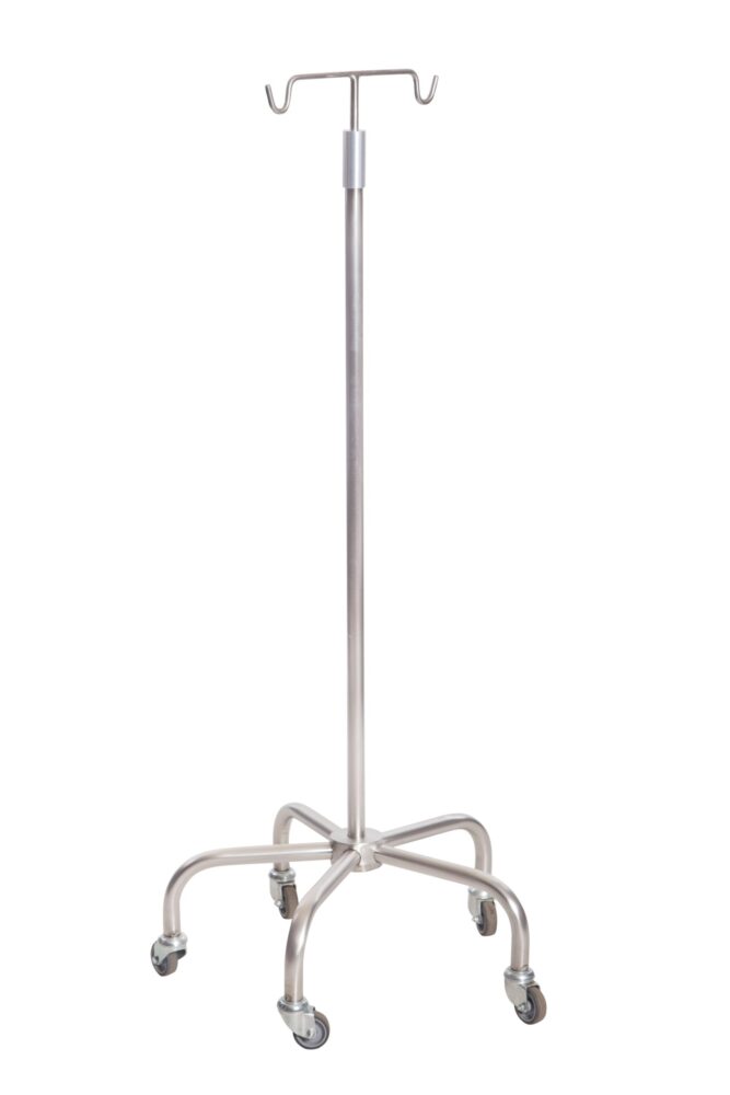 Drip Stand 5 Leg Stainless Steel Heavy Duty - Medical Equipment ...